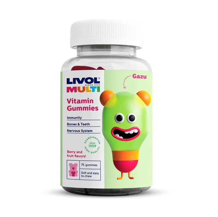 LIVOL MULTI Vitamin Gummies, 75 pcs