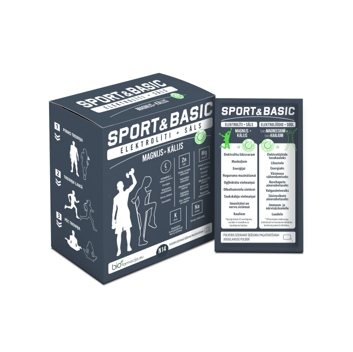 Bio Magnis + Kalis Sport & Basic Powder, 14 sachets