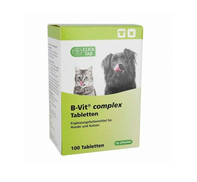 B-Vit Complex - B Vitamin Support for Dogs and Cars, 100 Tablets
