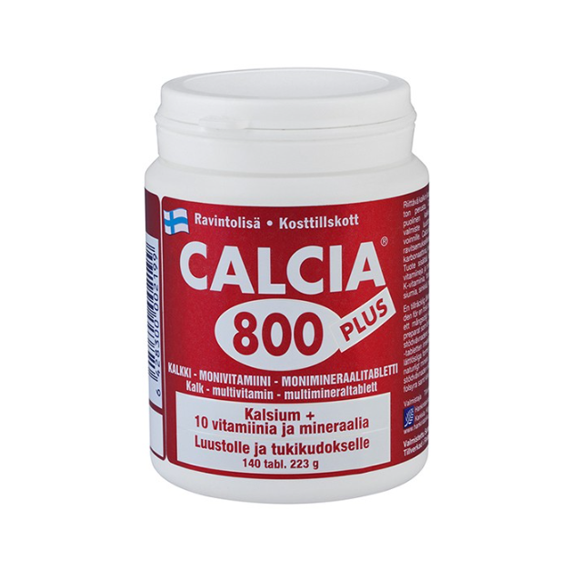 Calcia 800 Plus, 140 tablets - bone and tendon health