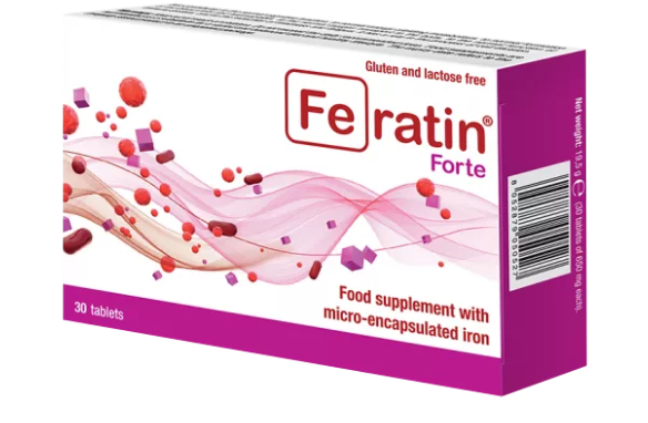 Feratin Forte, 30 tablets - Premium iron supplement