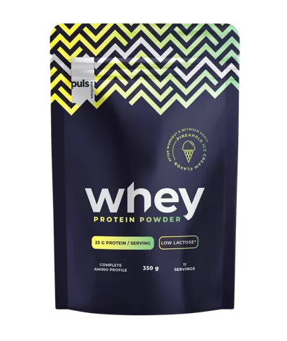 Puls Whey Protein Powder Pineapple Ice Cream Flavor, 350 g