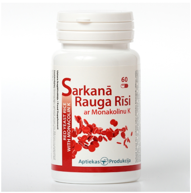 Red Yeast Rice with Monacolin K, 60 capsules