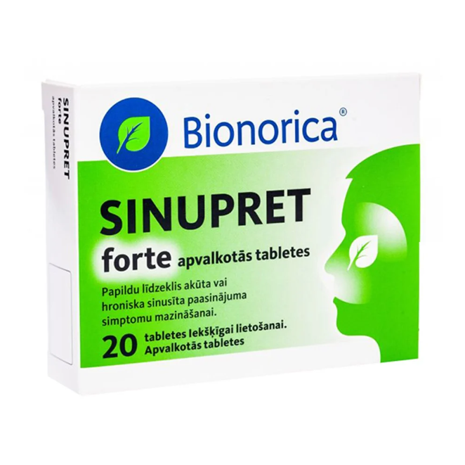 Sinupret Forte, 20 tablets - relief from sinusitis