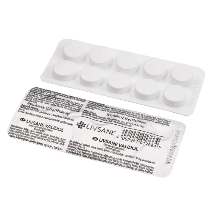 Validol - Fast-acting Heart Relief - 10 Tablets