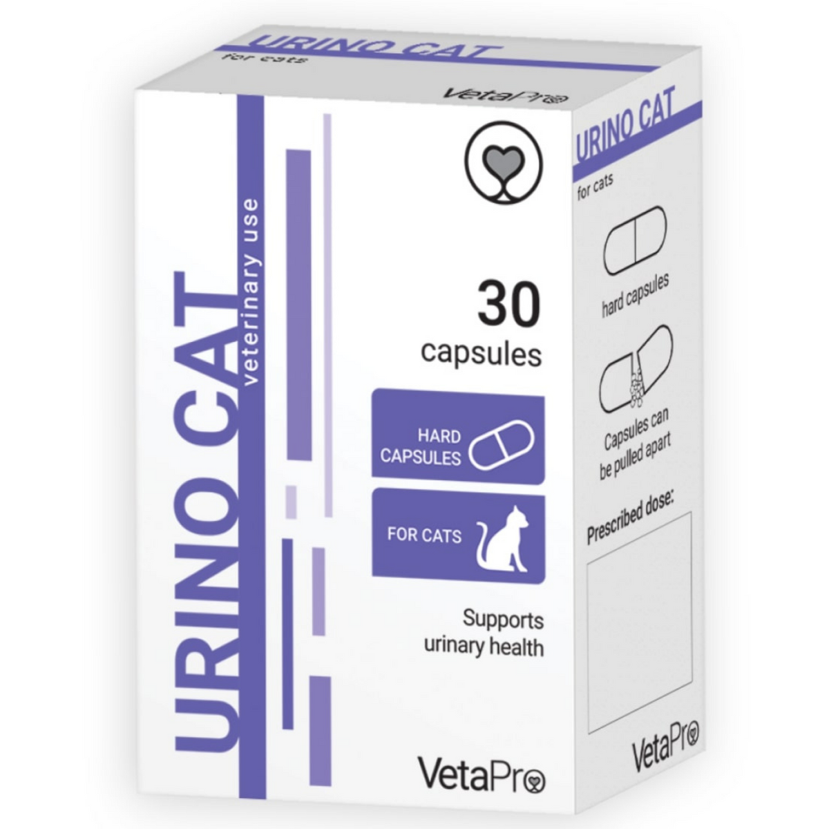 VetaPro Urino Cat - Urinary Tract Health Supplement for Cats, 30 capsu