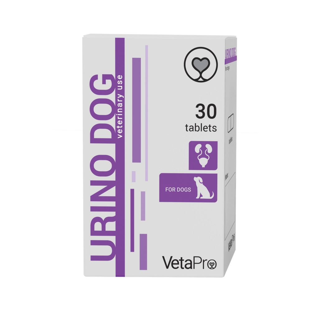 VetaPro Urino Dog - Urinary Tract Health Supplement for Dogs, 30 table
