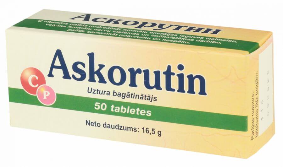 Askorutin, 50 tablets Ascorutin
