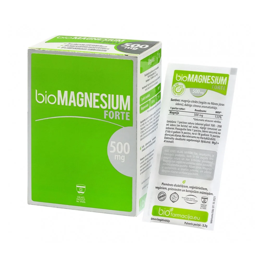 Bio Magnesium Forte 500mg, 20 sachets