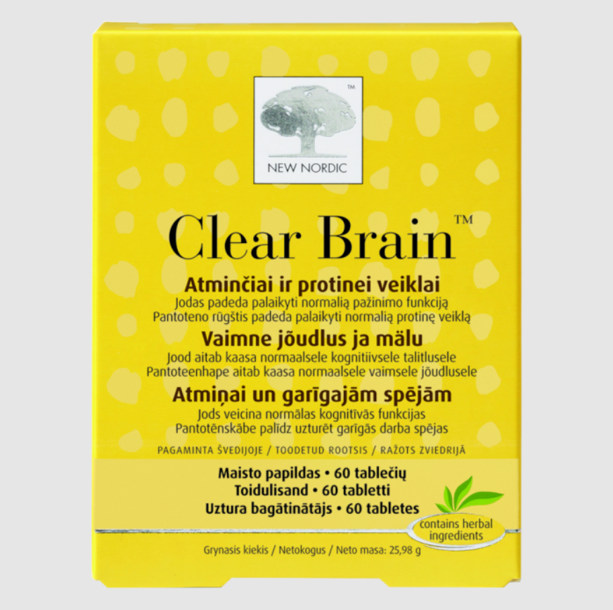 Clear Brain, 60 tablets - Cognitive Support