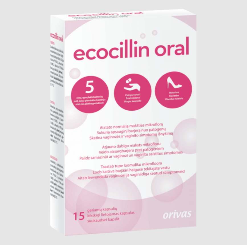 Ecocillin Oral Capsules, 15 pcs